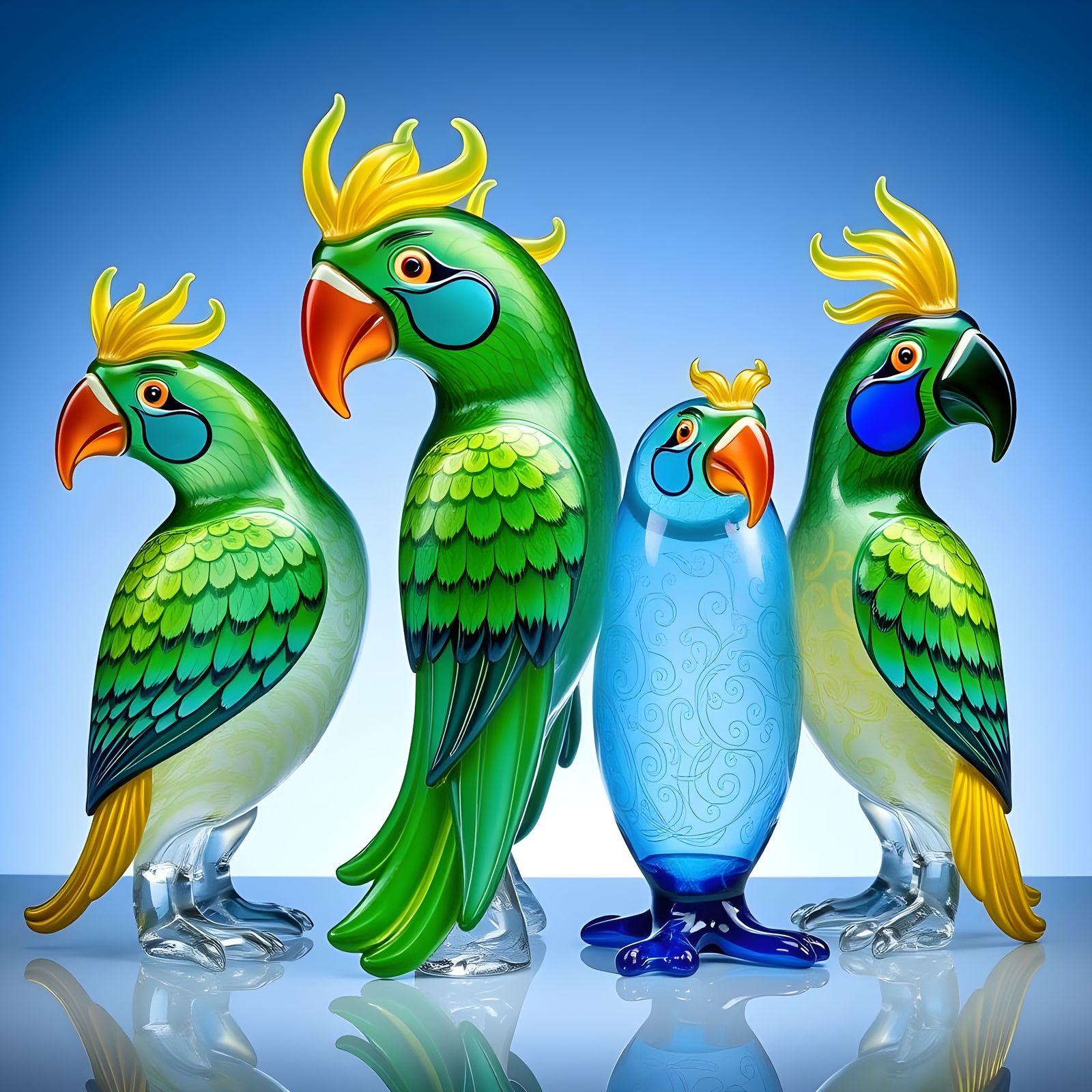 Finally parrots that don't make noise 🌞🤣🌞