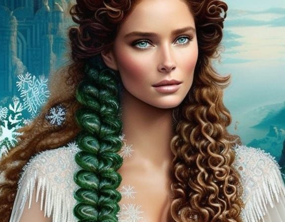 Insanely detailed “elaborate Grecian icicle goddess” Robyn Lively ...