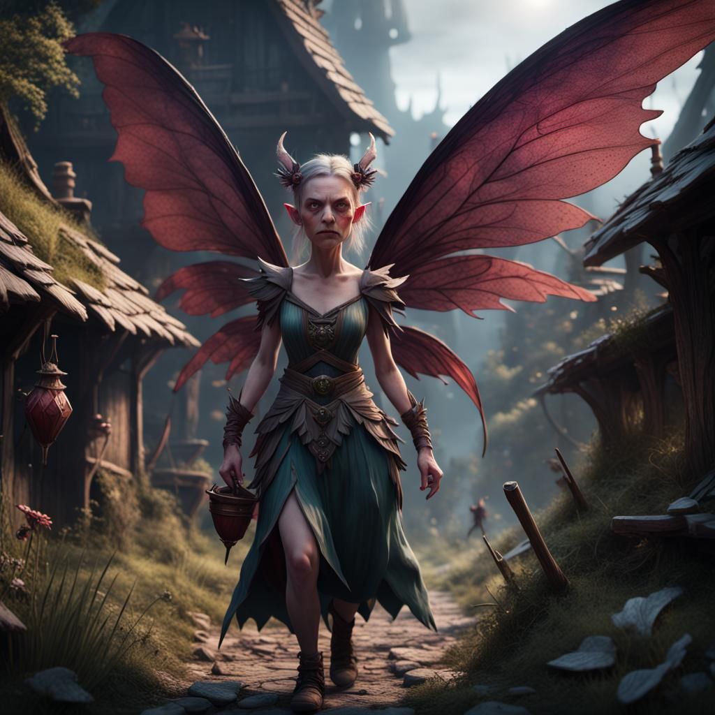 Evil fairy - AI Generated Artwork - NightCafe Creator