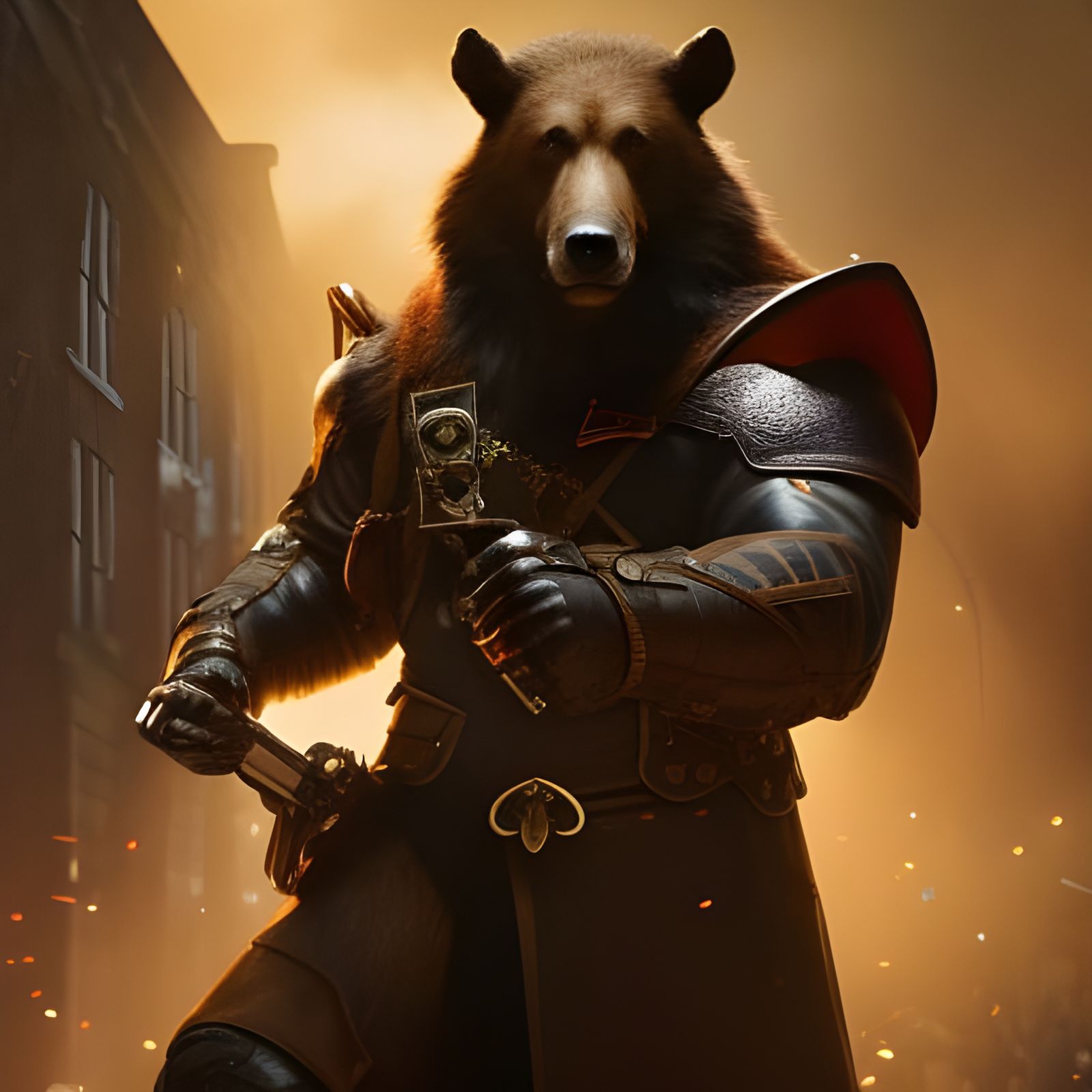 Armoured Bear - AI Generated Artwork - NightCafe Creator
