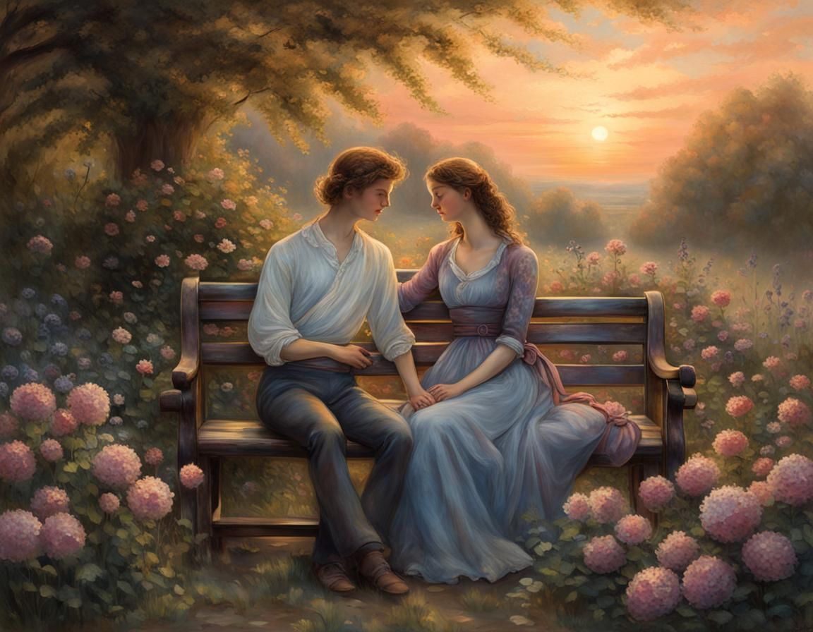 Falling in love - AI Generated Artwork - NightCafe Creator