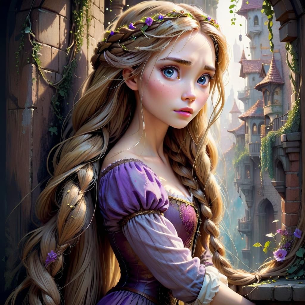 Rapunzel - AI Generated Artwork - NightCafe Creator