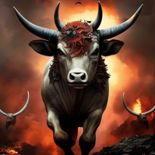 Bull - AI Generated Artwork - NightCafe Creator