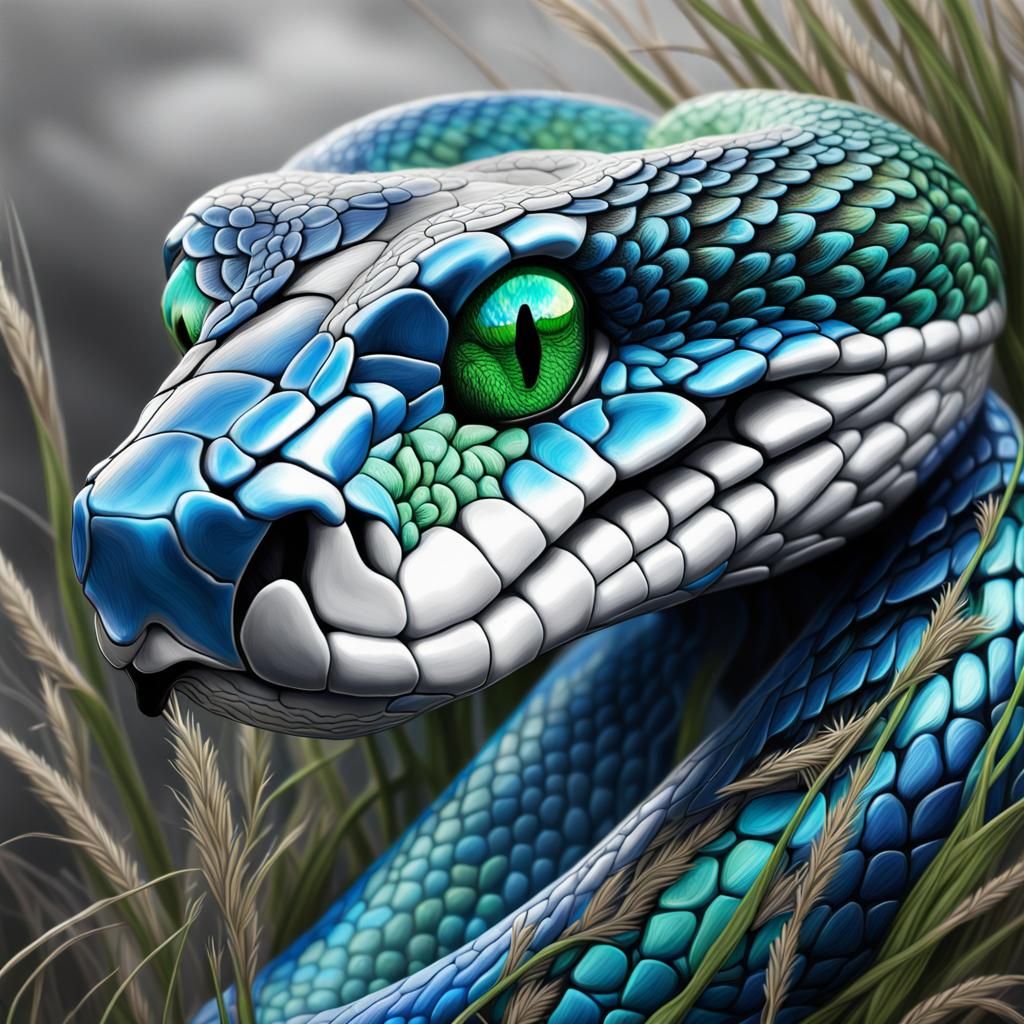 Head portrait of an Intricate, ornate, fine filigree, silver chrome ...