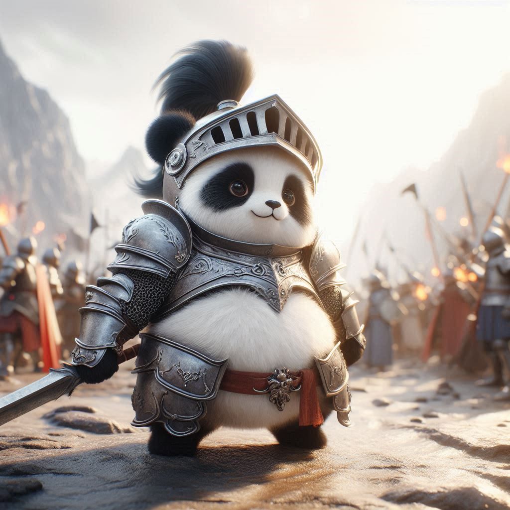Sir Moo Goo Guy Panda, Knight of Realm - AI Generated Artwork ...