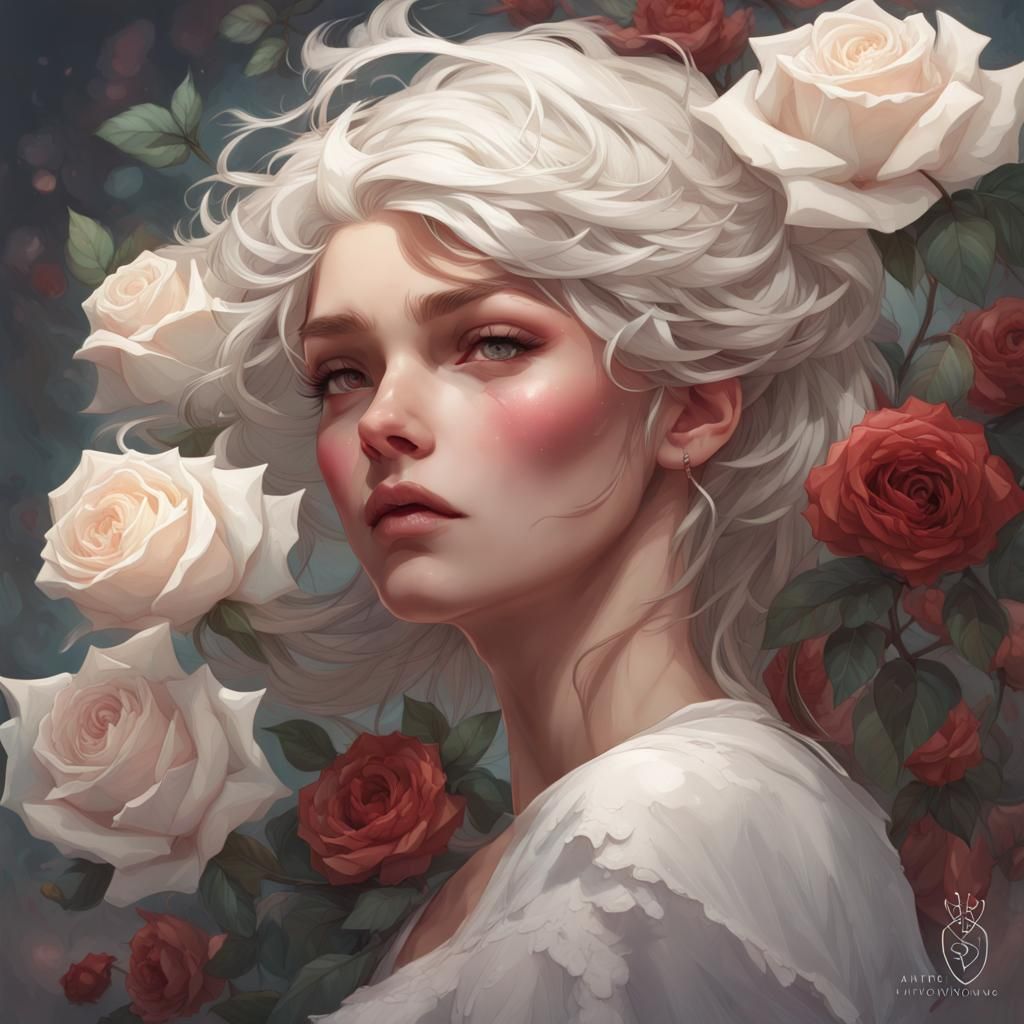 Ghost of a Rose - AI Generated Artwork - NightCafe Creator