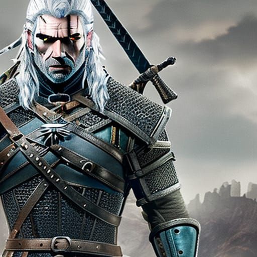 Dramatic picture of The Witcher - AI Generated Artwork - NightCafe Creator