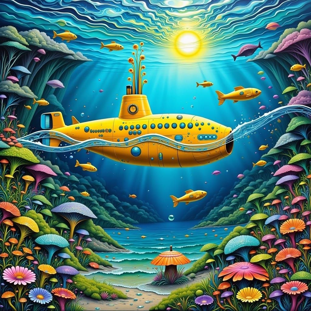 The Beatles - Yellow Submarine - Psychedelic Dream of Yellow...