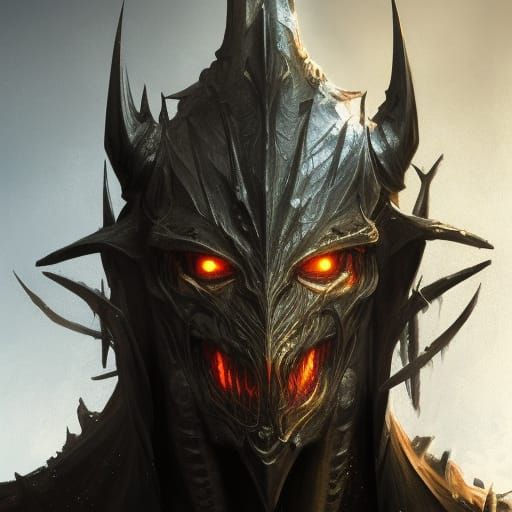 Dark Lord Sauron, King of the Orcs, The bringer of Chaos - AI Generated ...