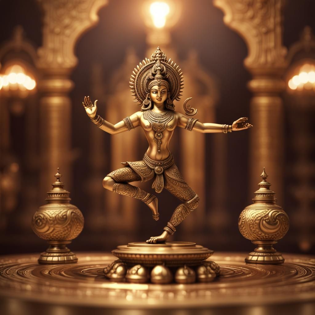 The dance in brass - AI Generated Artwork - NightCafe Creator