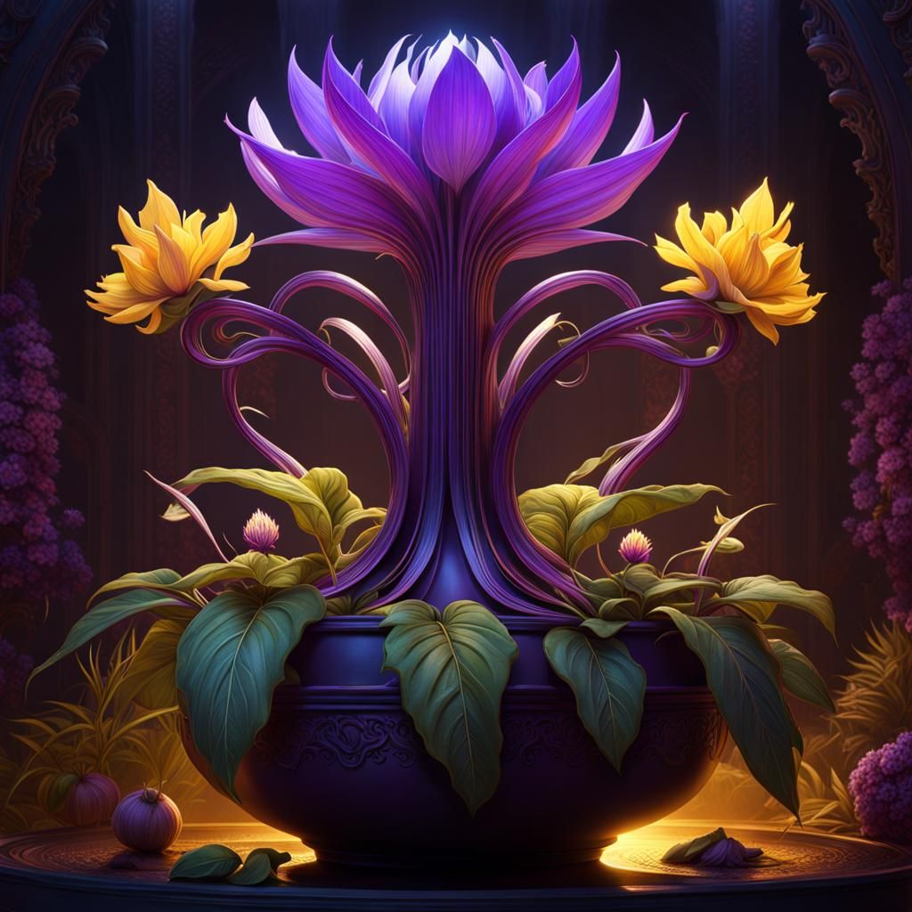 Magical plant - AI Generated Artwork - NightCafe Creator