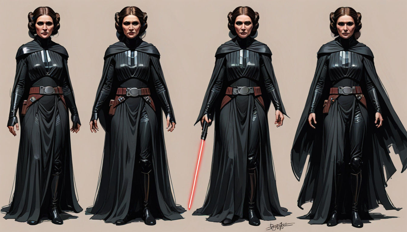 Darth Leia #2 - Dark Side Sith Princess Leia in Frontal Conc...