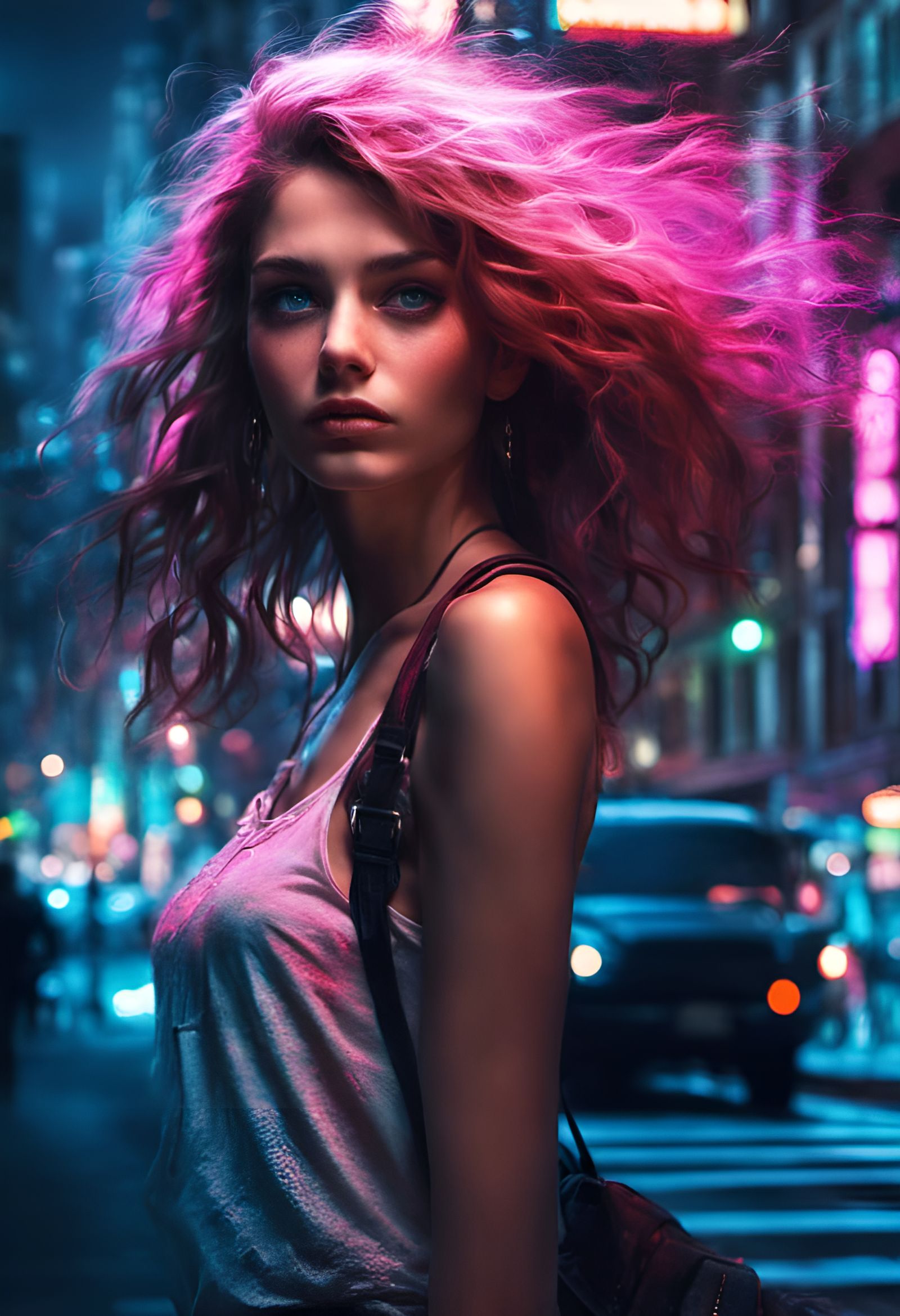 City nights - AI Generated Artwork - NightCafe Creator