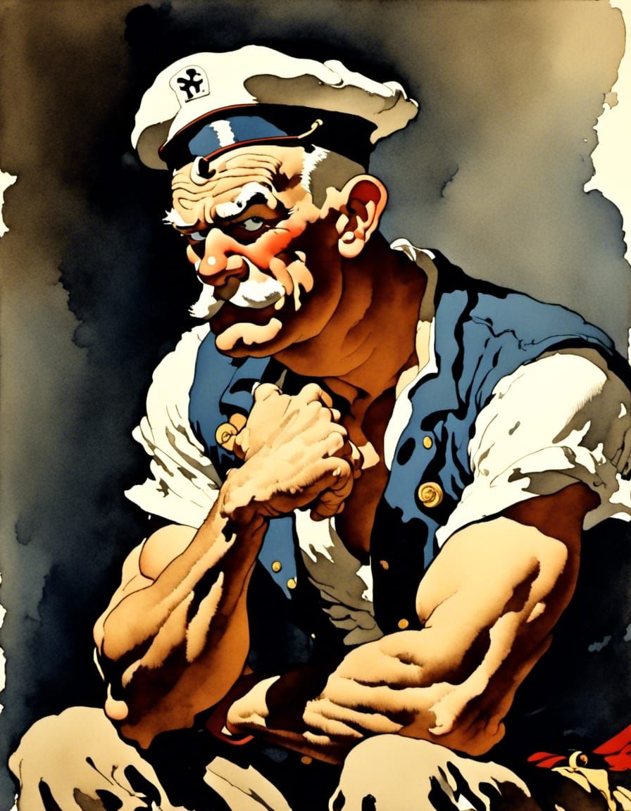 Variations: Popeye - AI Generated Artwork - NightCafe Creator