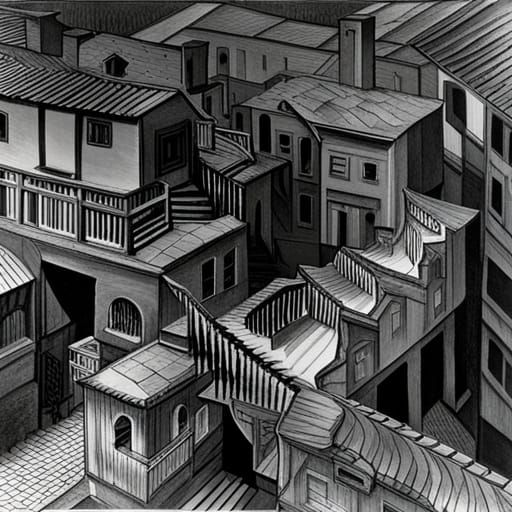 Escher - AI Generated Artwork - NightCafe Creator