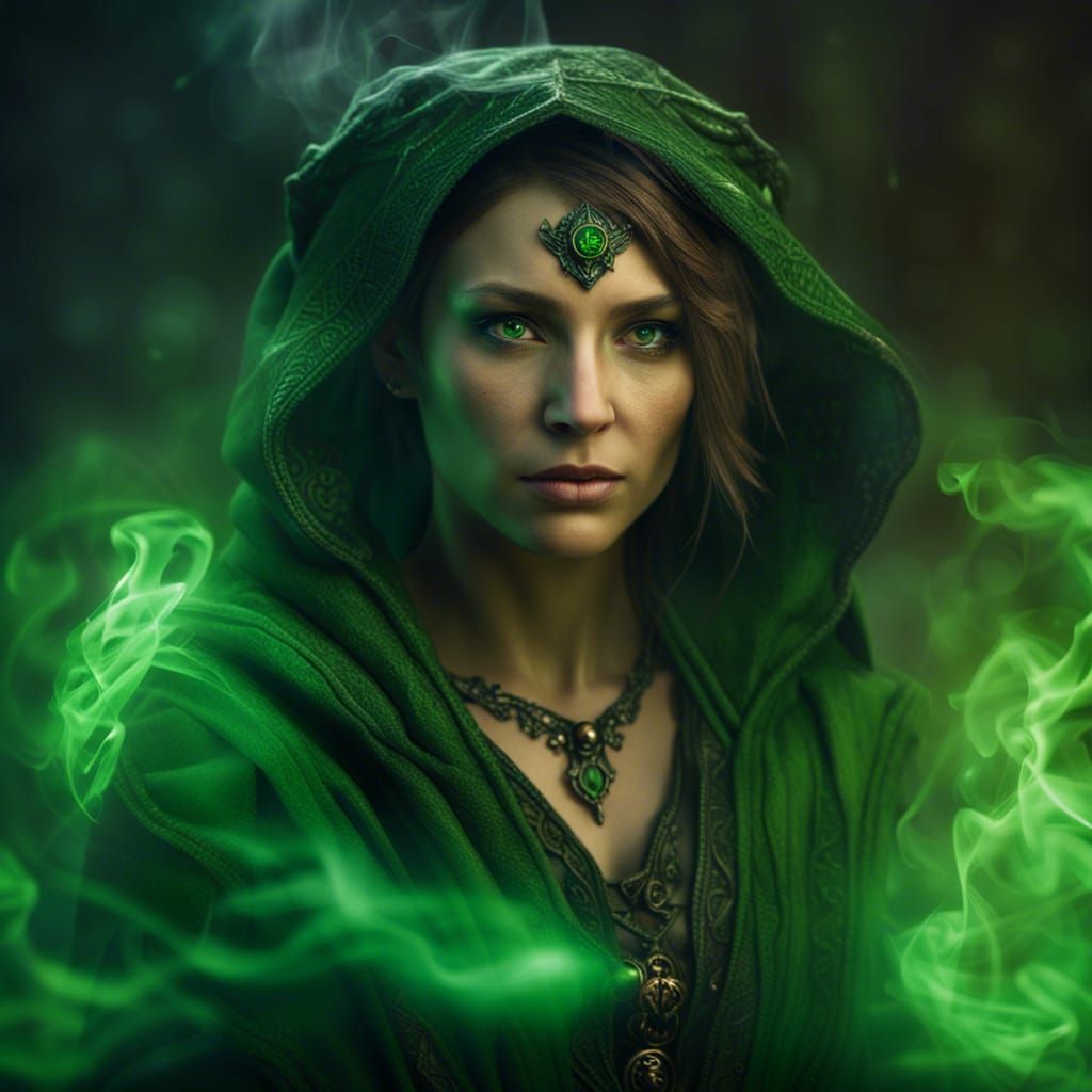 The Green Mage - AI Generated Artwork - NightCafe Creator