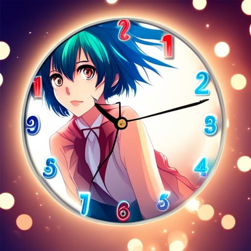 Anime dream girl Clock 21 - AI Generated Artwork - NightCafe Creator