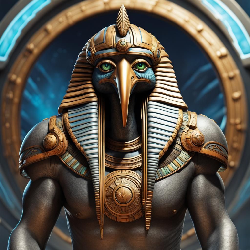Horus in Stargate - AI Generated Artwork - NightCafe Creator