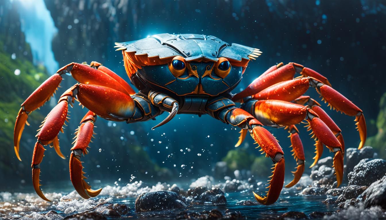 Crab with X29 Combat Armor Upgrades - AI Generated Artwork - NightCafe ...