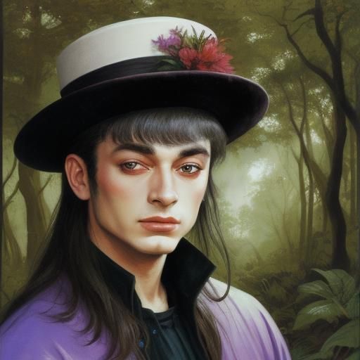 Boy George from Culture Club - AI Generated Artwork - NightCafe Creator