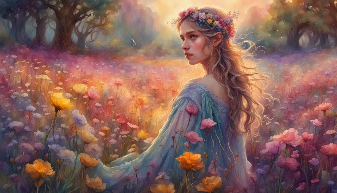 she's the sprinkle of happiness - AI Generated Artwork - NightCafe Creator