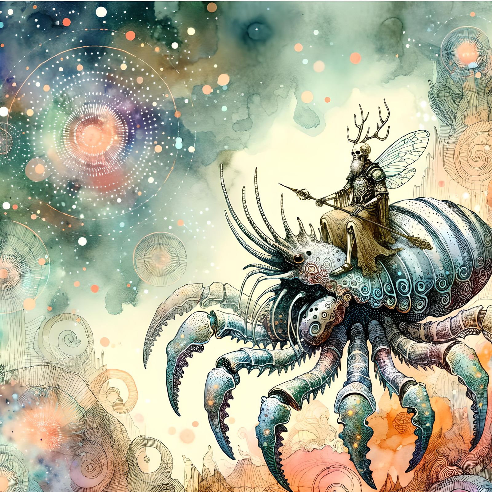 Eldritch Inspired Art - The Spacecrab - AI Generated Artwork ...