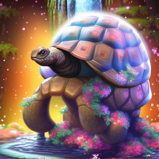 Big adorable tortoise - AI Generated Artwork - NightCafe Creator