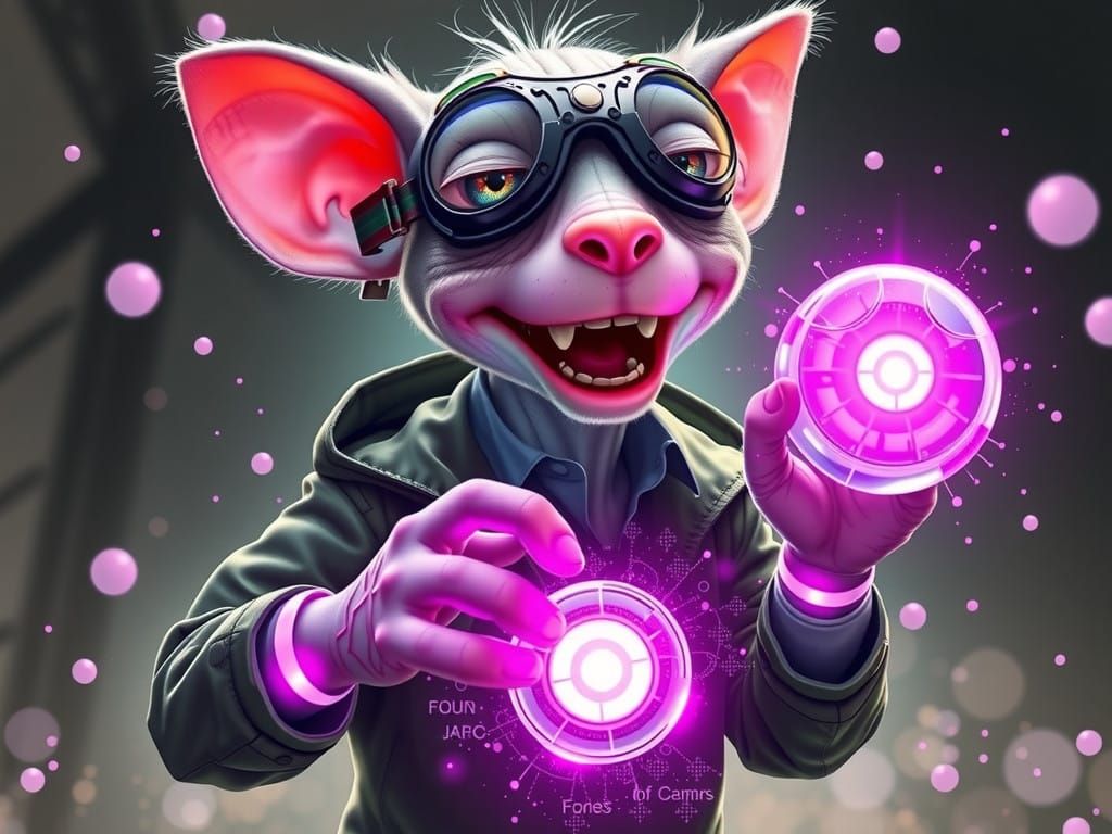 Alien Scientist - Joyful Futuristic Scientist Unveils Magica...