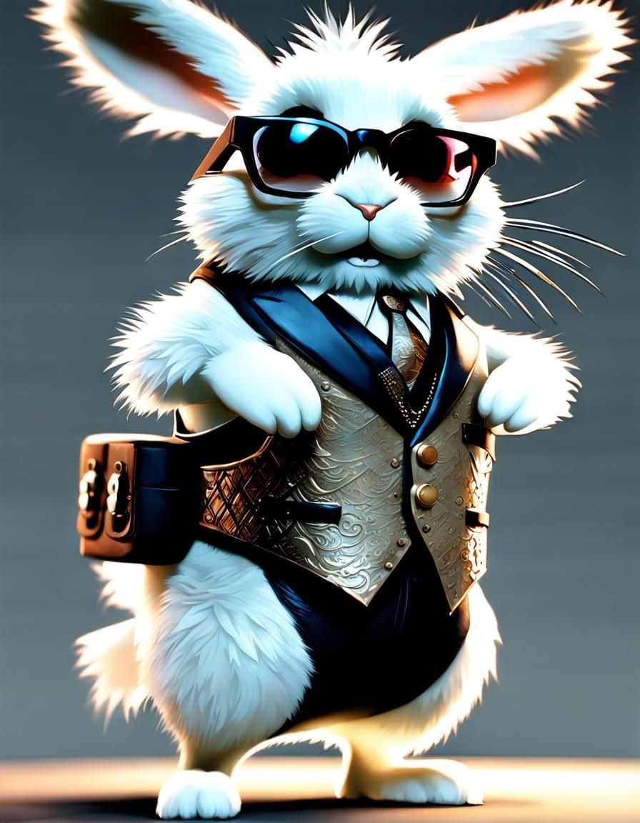 Chibi rabbit in waistcoat (Mysterious XL v4) - AI Generated Artwork ...