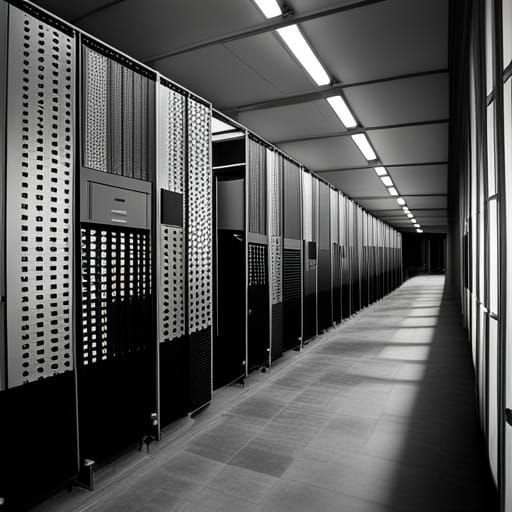 Room sized 1950's supercomputer - AI Generated Artwork - NightCafe Creator