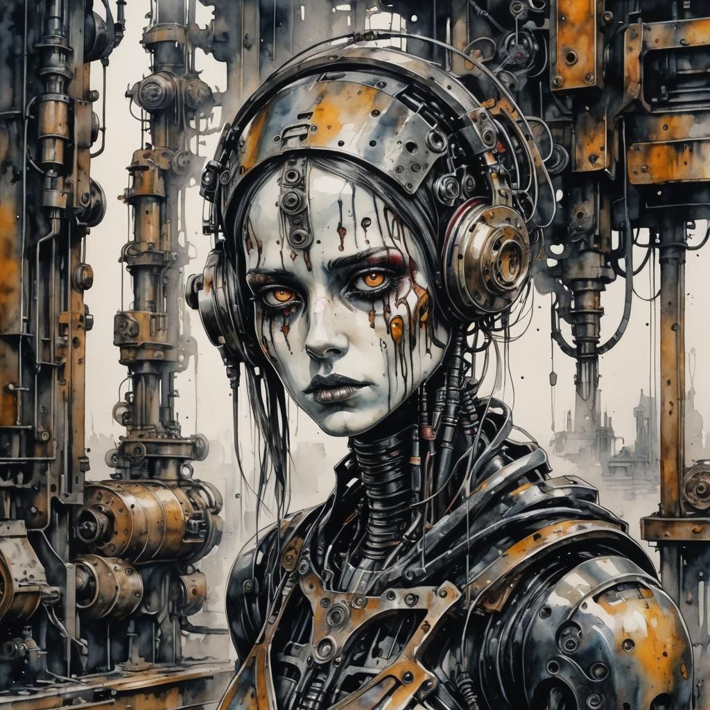 Discarded wreck of a sentient android - AI Generated Artwork ...