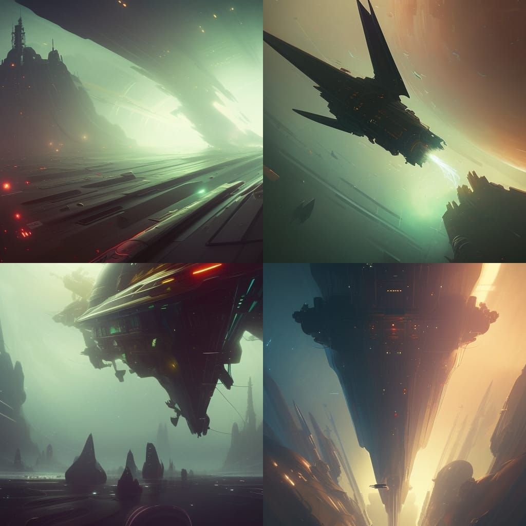 Ship in space - AI Generated Artwork - NightCafe Creator