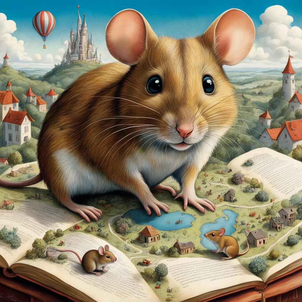Once upon a time... there was an extra large mouse - AI Generated ...