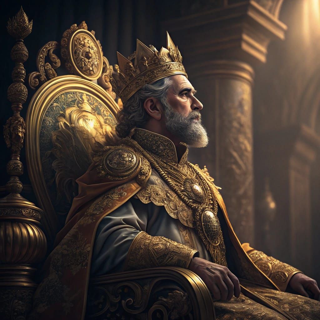 King Saturn Pimp - Majestic King Saturn in Baroque Splendor