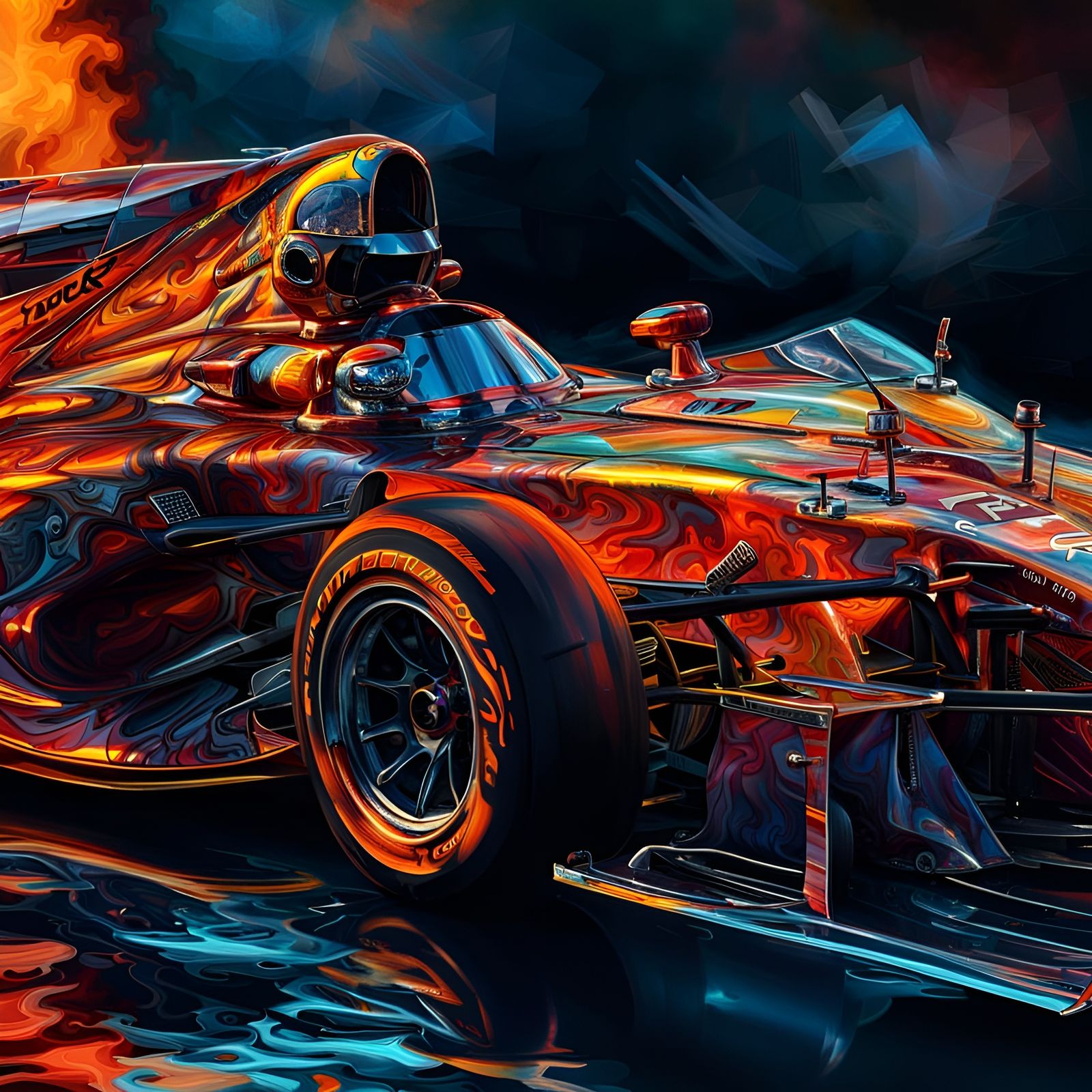 Formula One Racing - AI Generated Artwork - NightCafe Creator