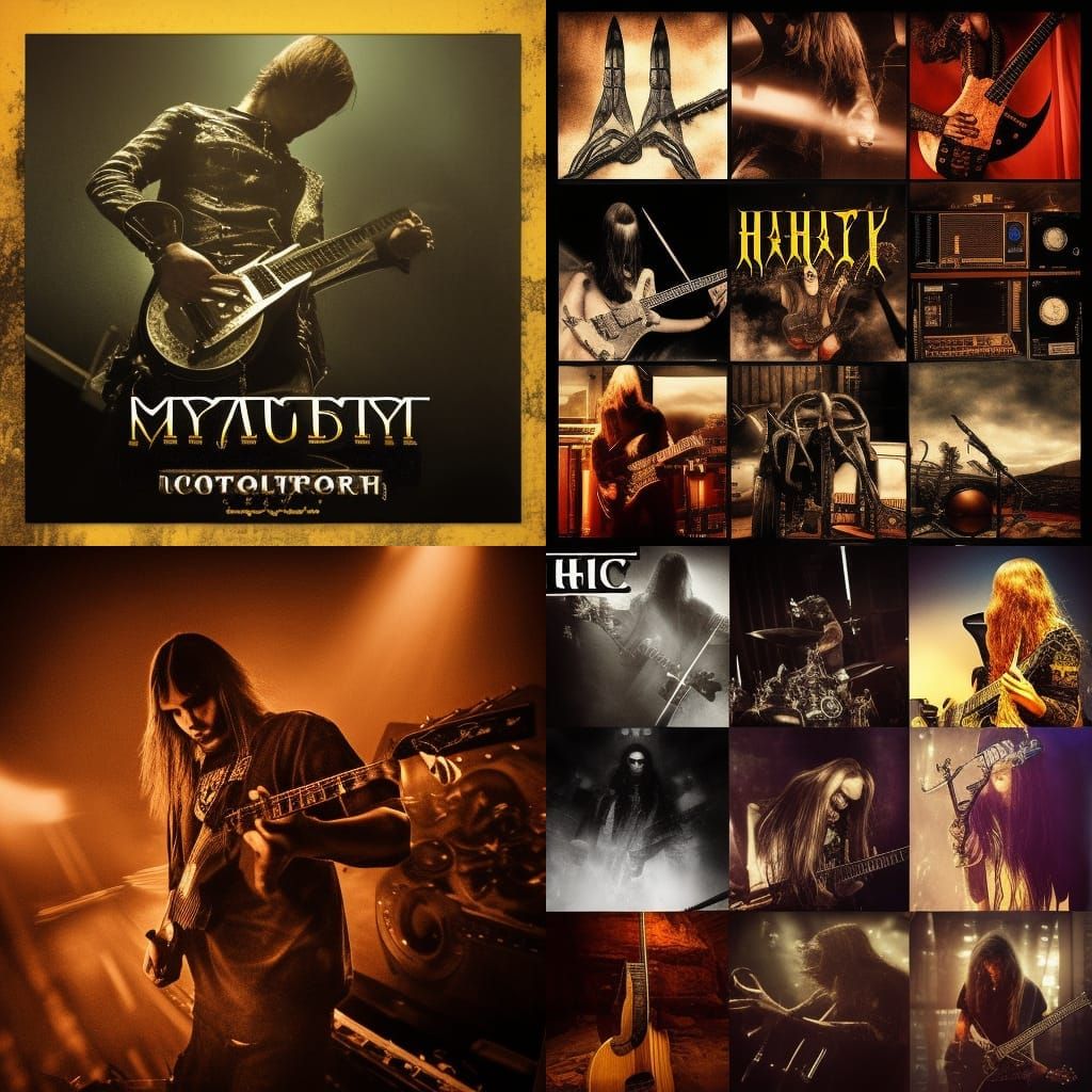 Heavy Metal Guitar Gotic: Instrumental intricate details, shot ...