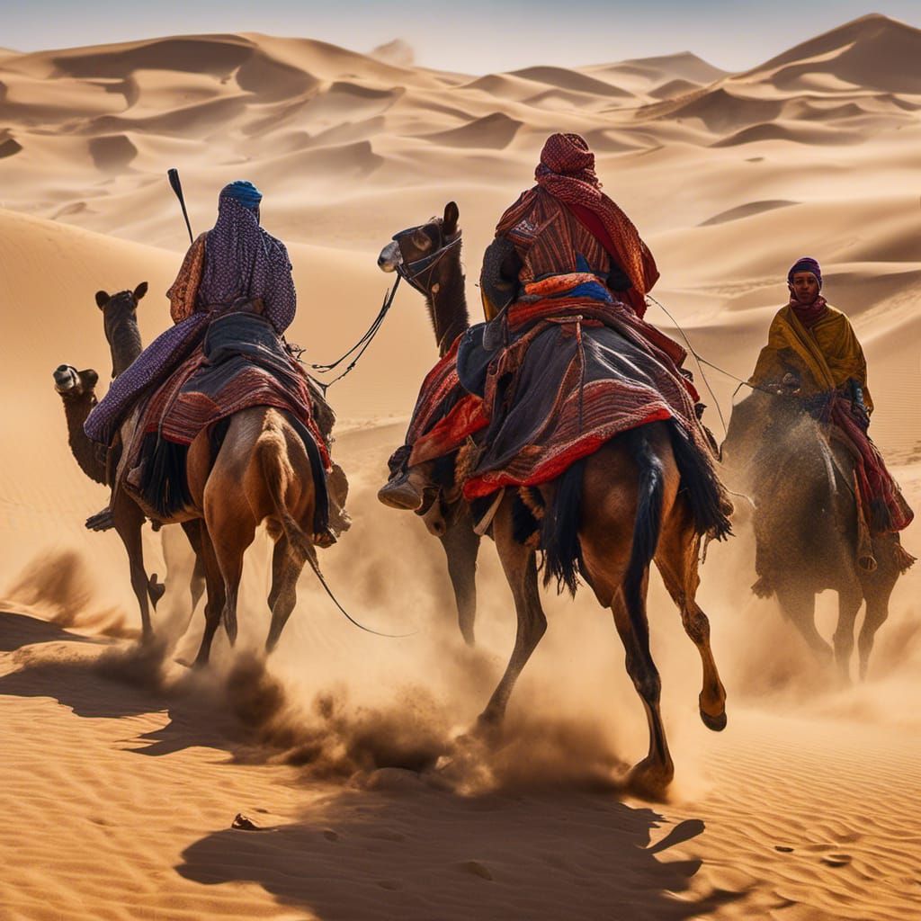 Tuareg warriors - AI Generated Artwork - NightCafe Creator