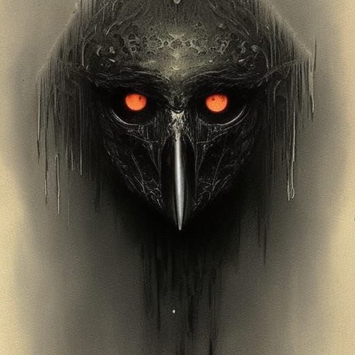 Demonic Crow - AI Generated Artwork - NightCafe Creator
