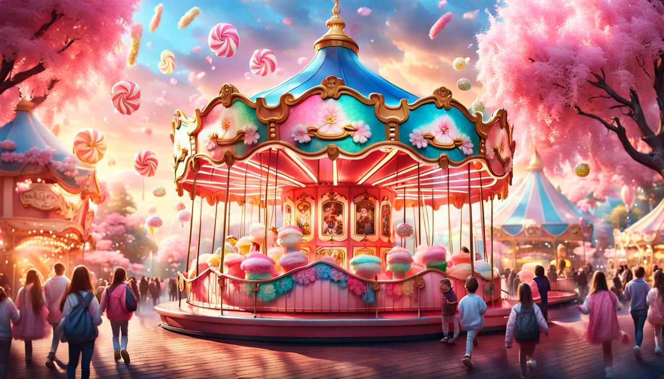 Sweet Carousel - AI Generated Artwork - NightCafe Creator