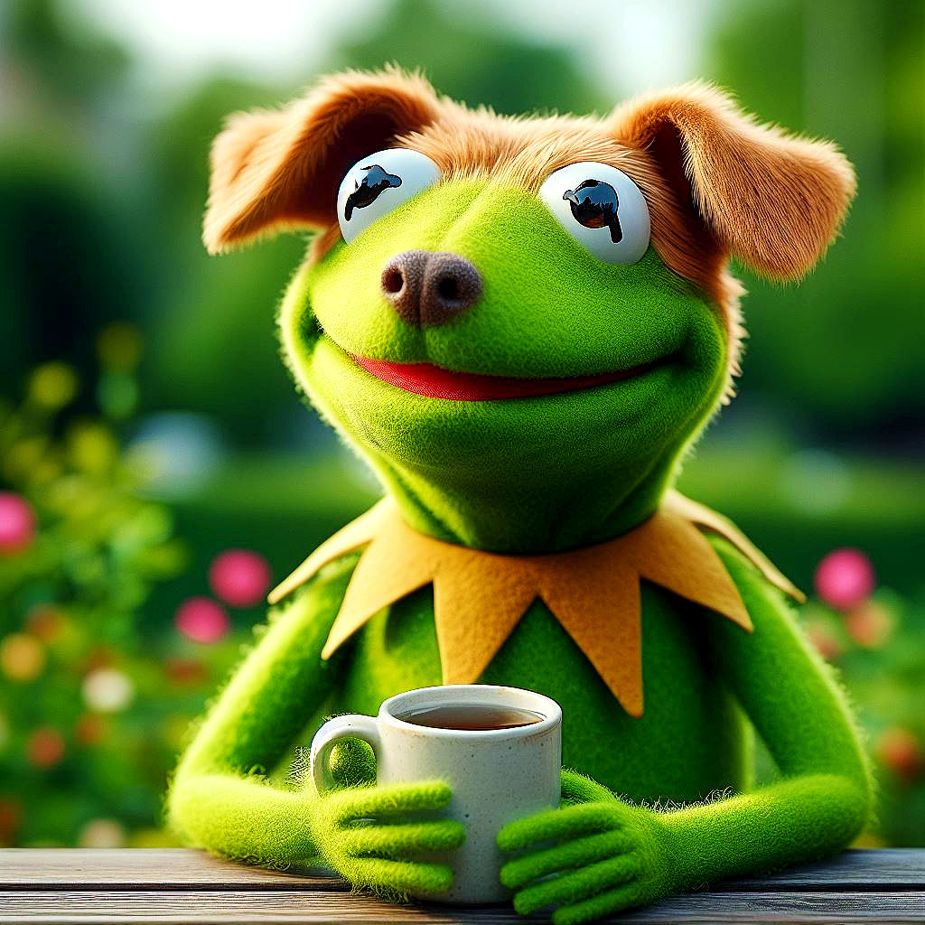 Kermit the Dog - AI Generated Artwork - NightCafe Creator