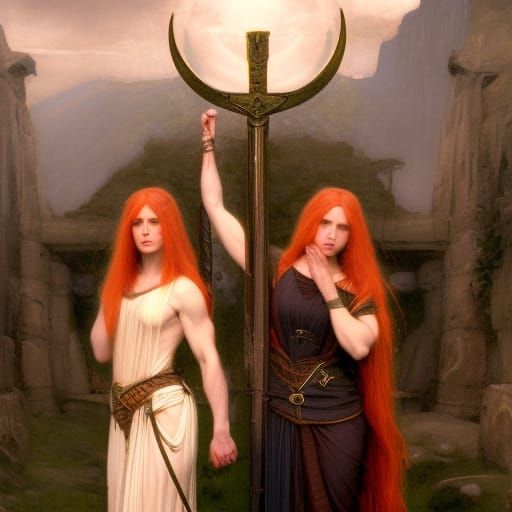 Odinist seafare priestesses - AI Generated Artwork - NightCafe Creator