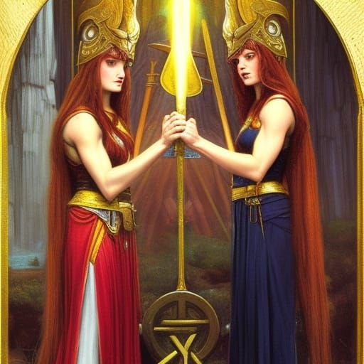 Odinist priestesses - AI Generated Artwork - NightCafe Creator