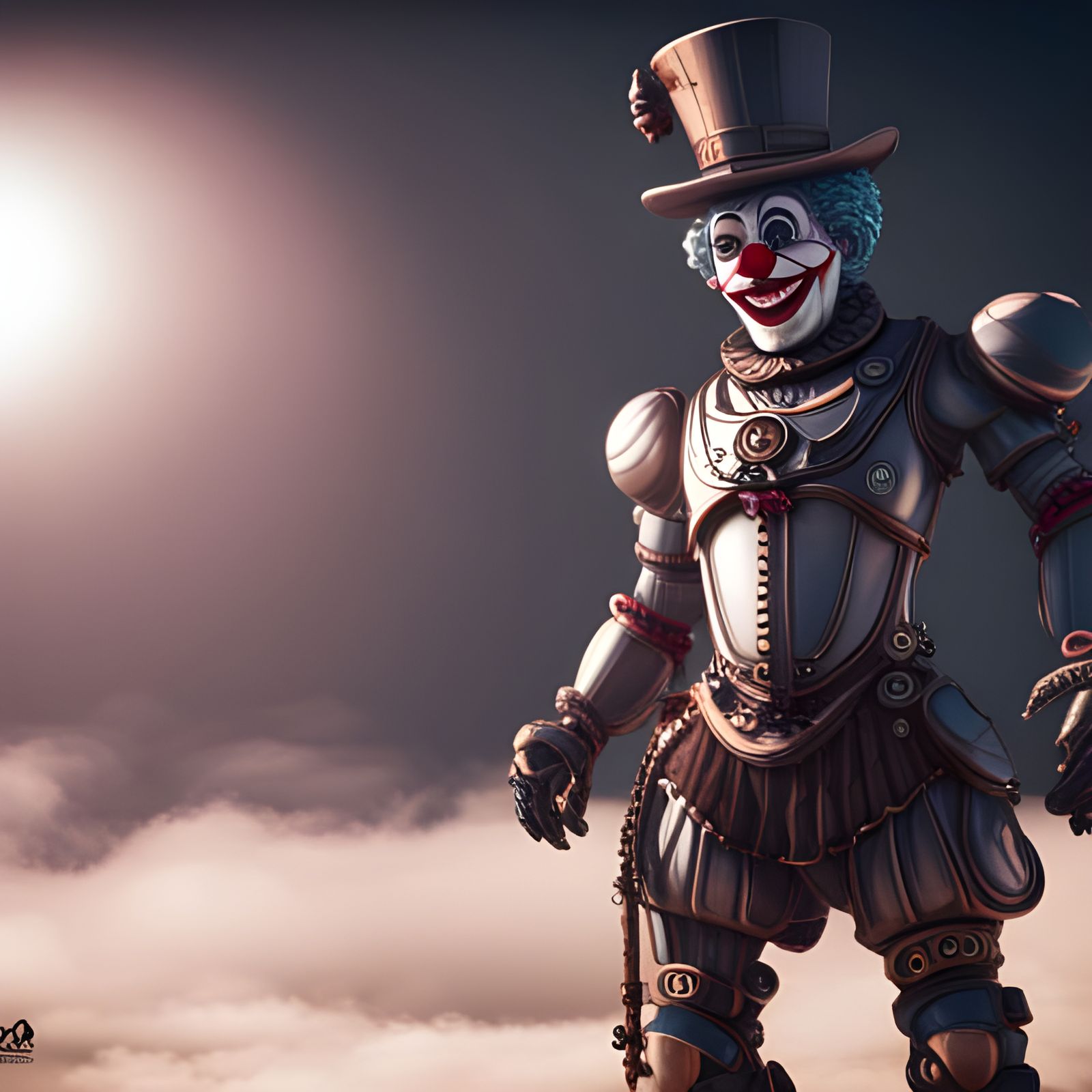 A steam punk clown - AI Generated Artwork - NightCafe Creator