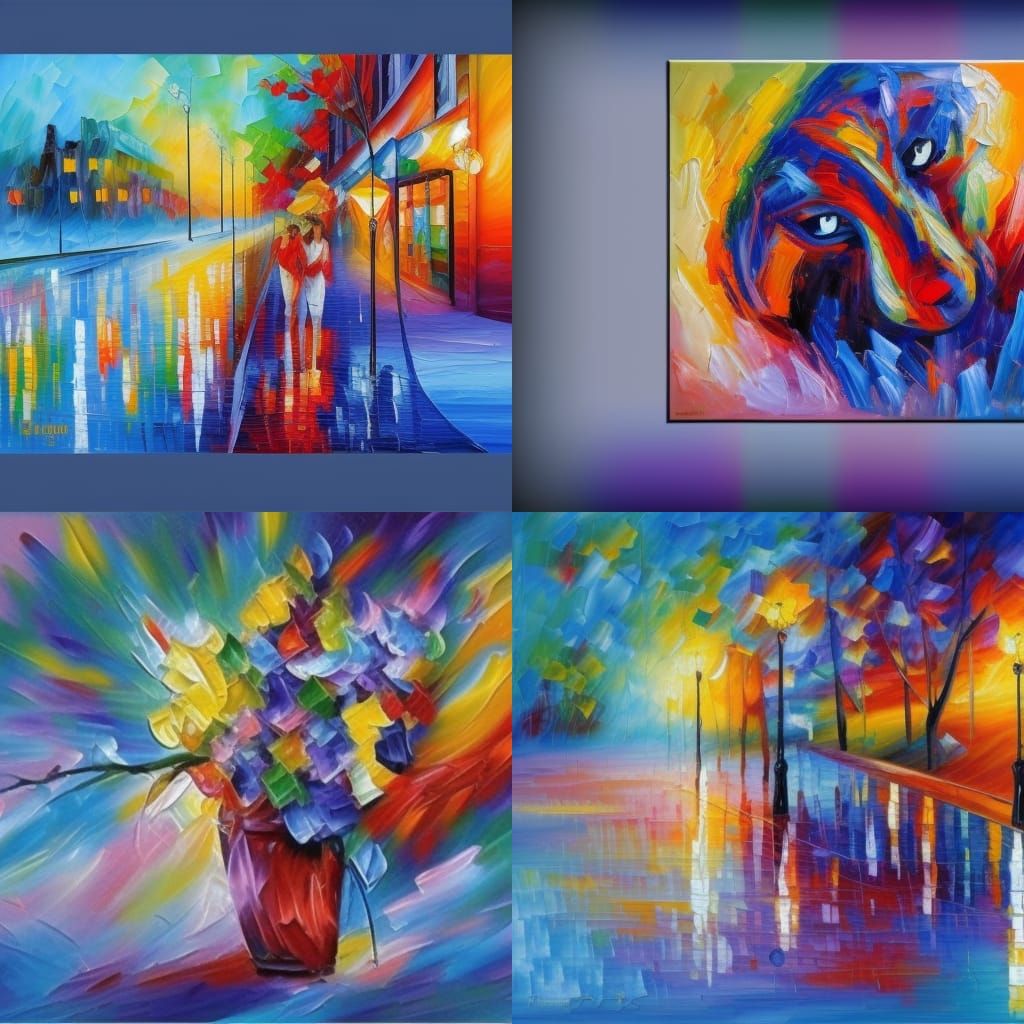 Splash art, sharp focus neo-impressionism expressionist style oil painting, smooth post ...