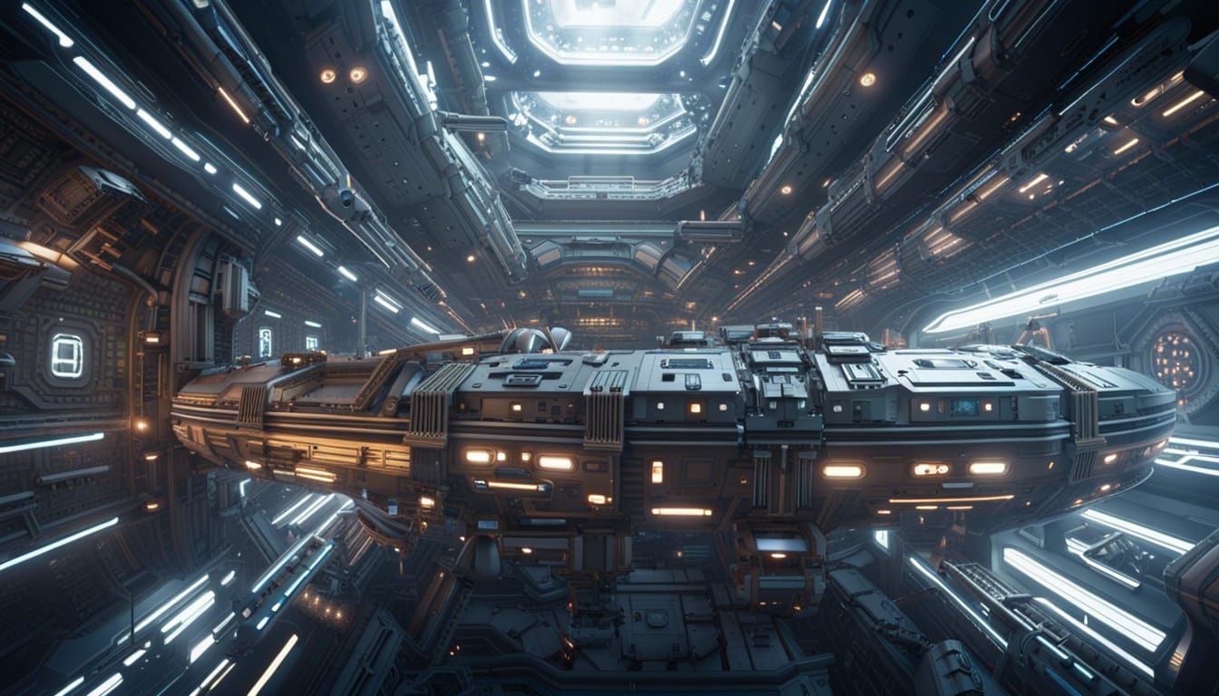 Space Station Reactor Core - AI Generated Artwork - NightCafe Creator