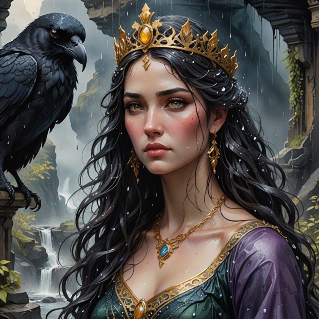 Phoenix - Hyper-Realistic Goddess of Love in Dystopian Ruin