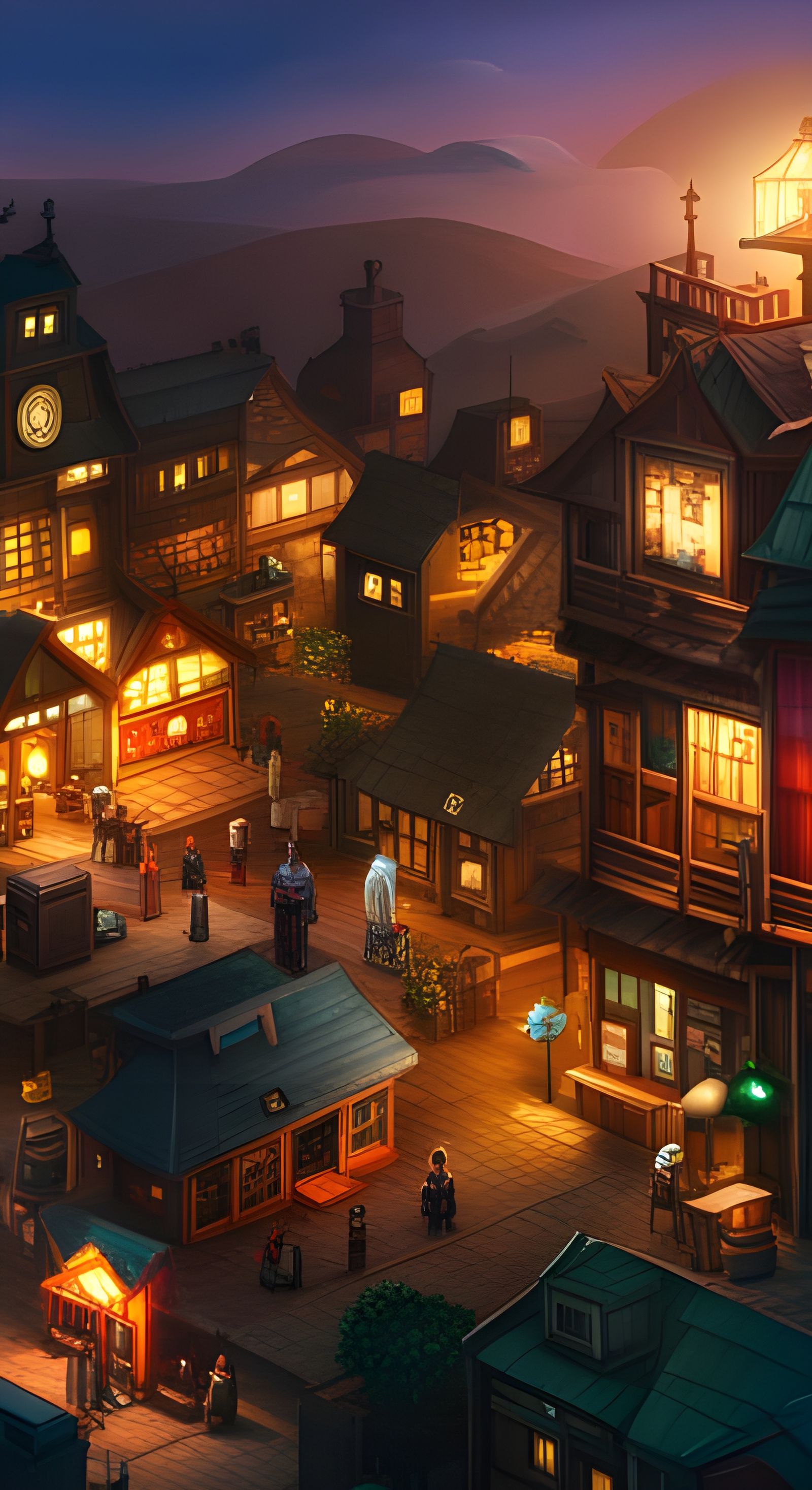 RPG Town - AI Generated Artwork - NightCafe Creator