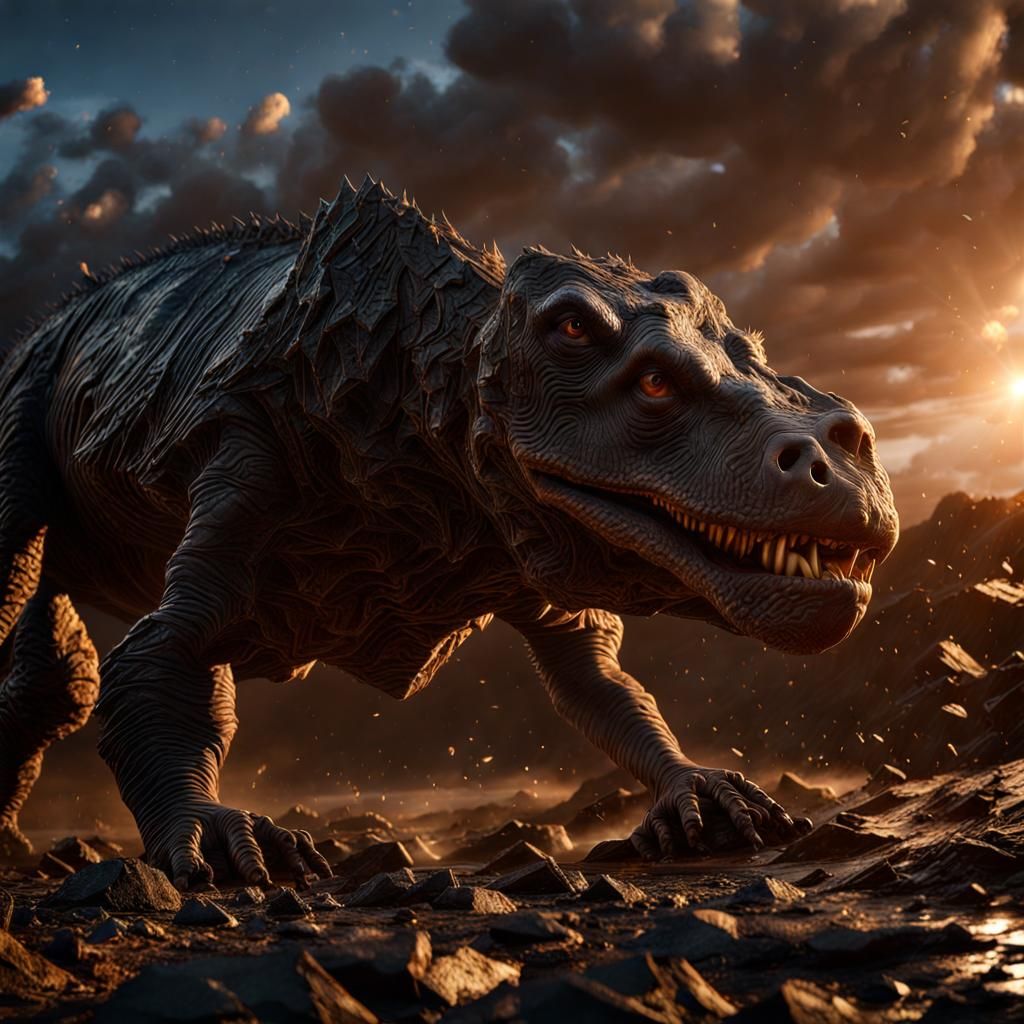 Mutant Dinosaur - AI Generated Artwork - NightCafe Creator