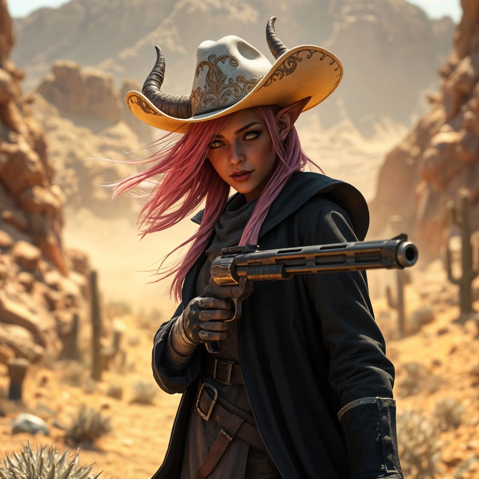 "Do you feel lucky? Well do ya? Punk?" - Tiefling Gunslinger- Daily ...