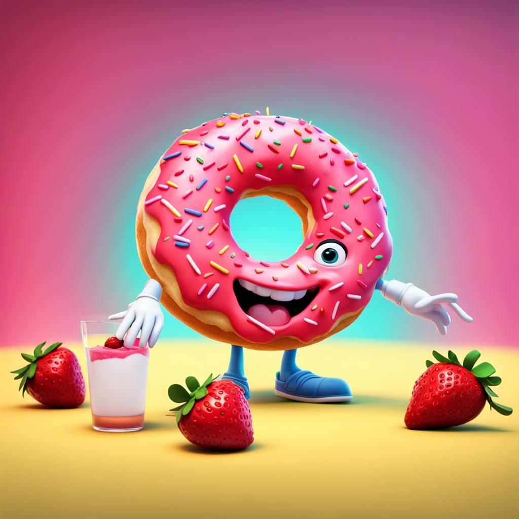 Pixar movie poster for a movie about a donut learning how to grow ...